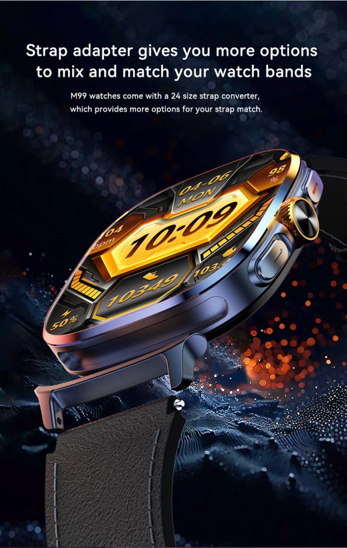 NEW M99 Smartwatch 4G SIM Card Android 10 2.4inch AMOLED Screen 2100mAh